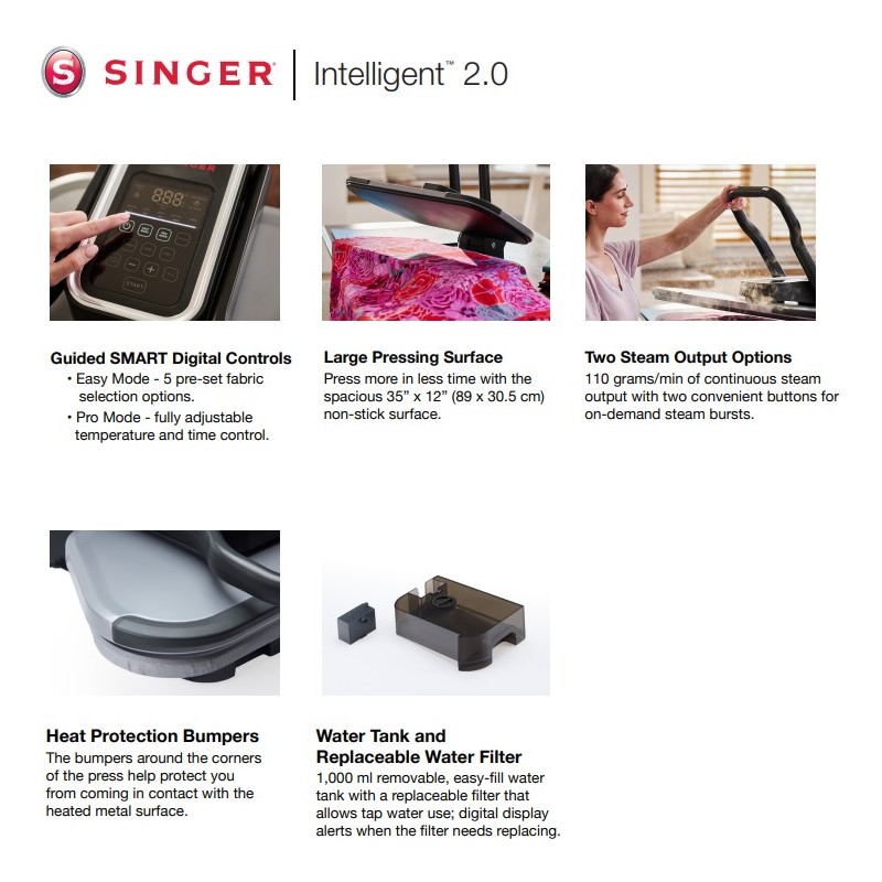 Singer Intelligent 2.0 36 inch steam press
